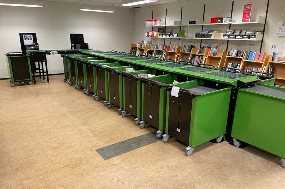 Lyngsoe Ergo Bin™: Ergonomic Book Sorting for Libraries – Lyngsoe Systems