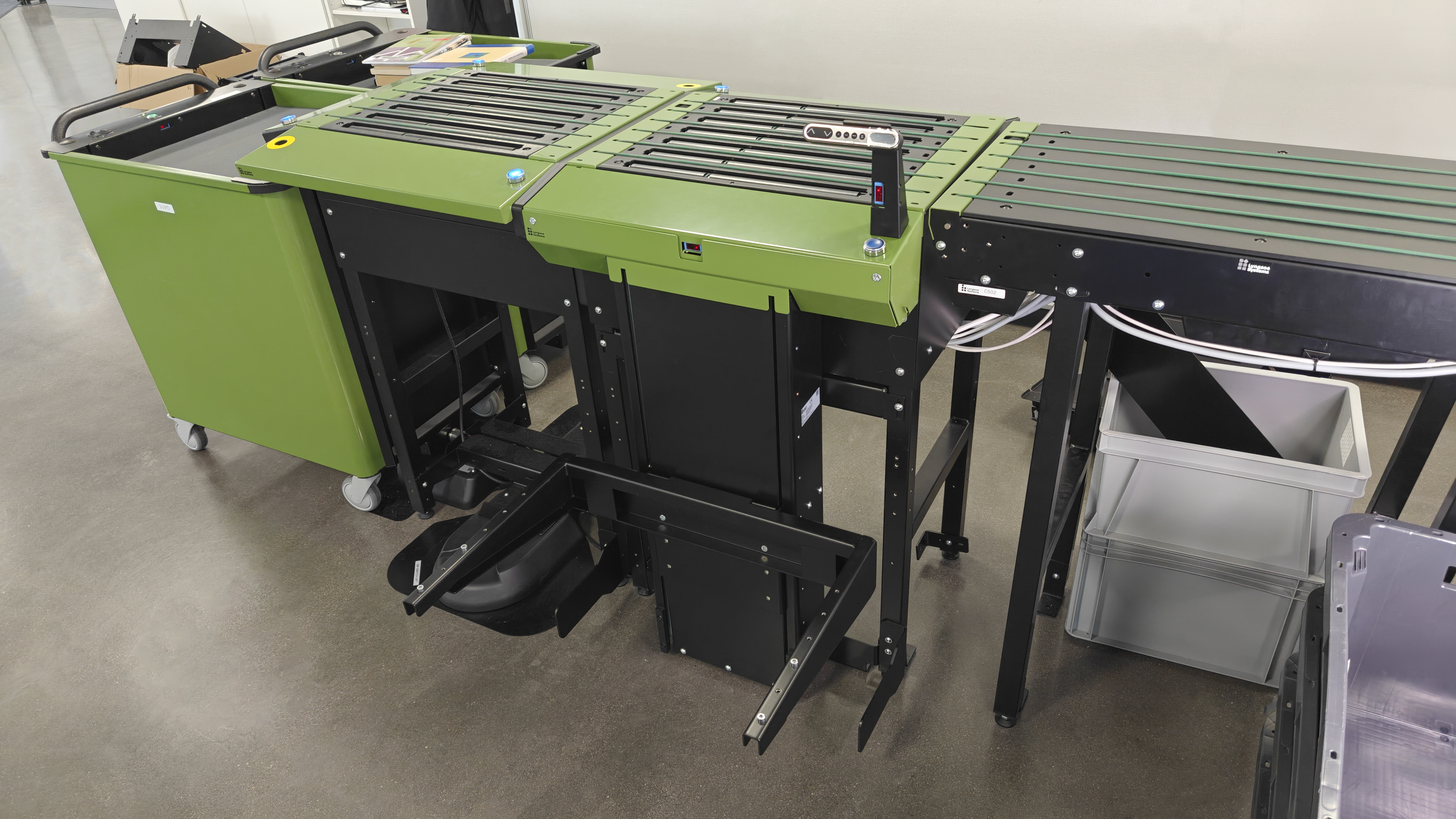 Library Tote Stacking Without Heavy Lifting