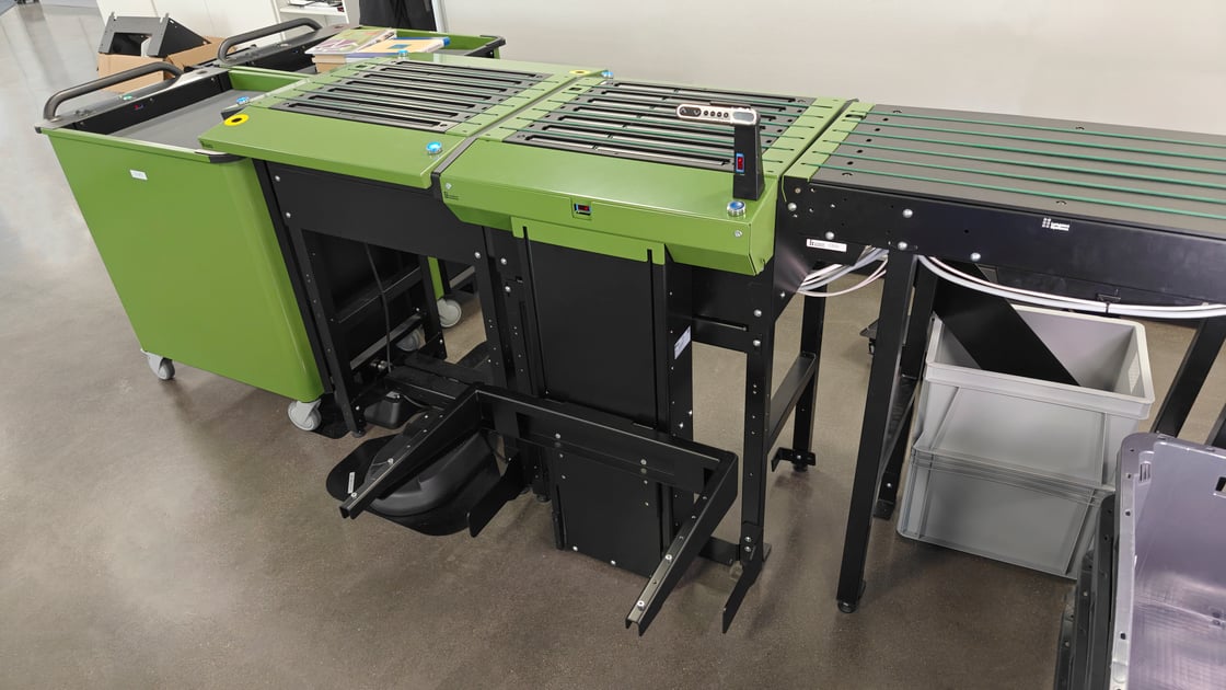 Library Tote Stacking Without Heavy Lifting