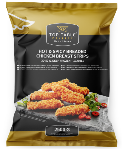 House of foods – Hot & Spicy Breaded Chicken Breast Strips