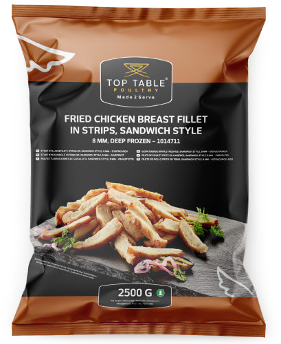 House of foods – Fried chicken strips sandwich 8 mm